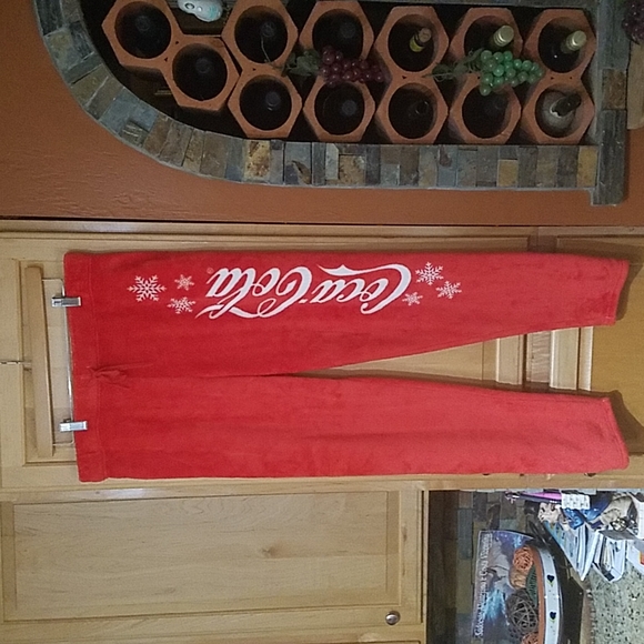 Coca Cola | Intimates & Sleepwear | Coca Cola Multicolor Print Fleece ...